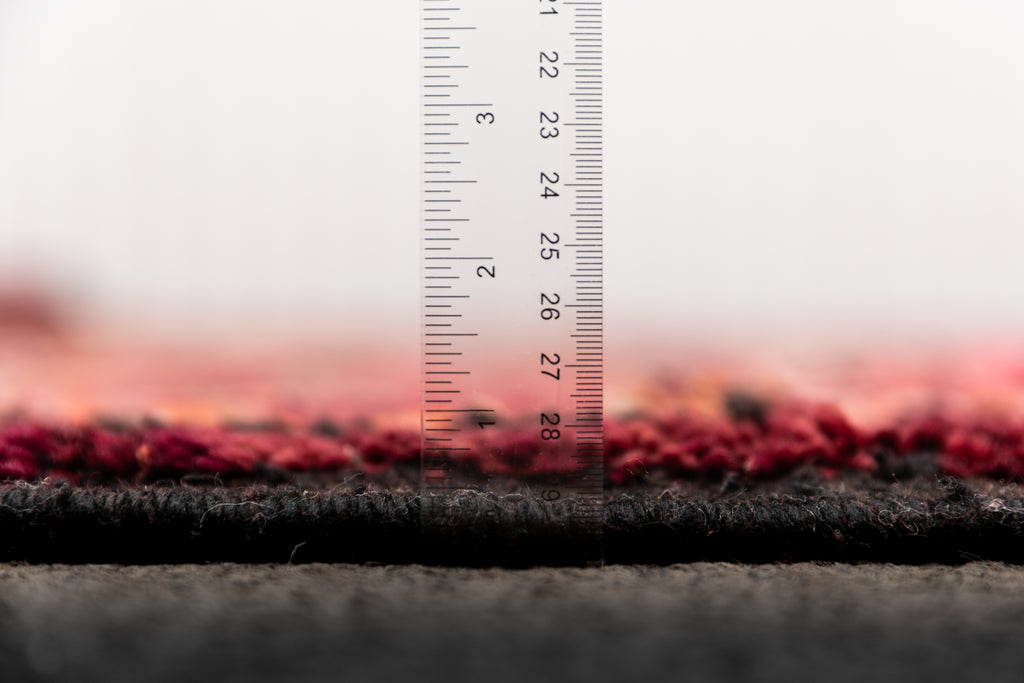 WELCOME - Vintage Wine Rehamna Moroccan Rug - 12'8 x 6'8 - Ouive Rugs