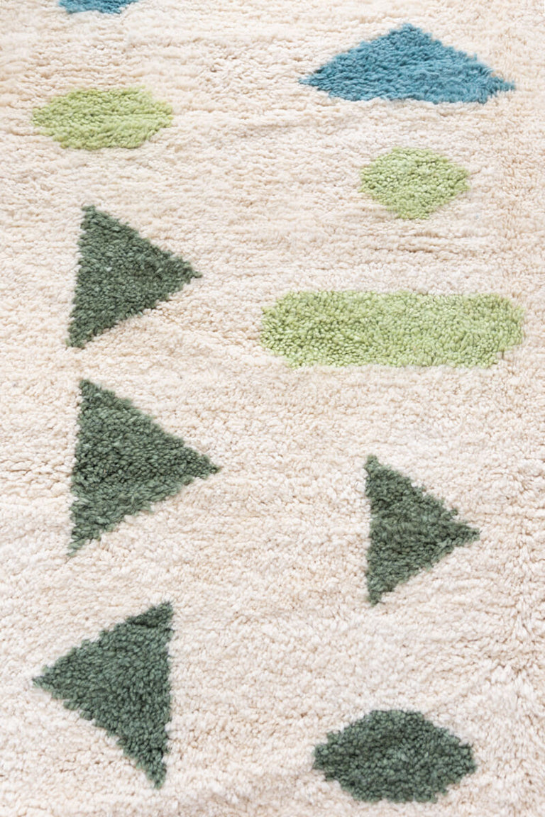 "SOLSTICE" Forest, Celery, Light Green Handknotted Moroccan Wool Rug ...